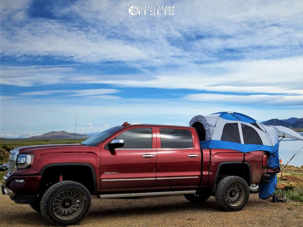 2017 GMC Sierra 1500 with 22x12 -51 ARKON OFF-ROAD Alexander and 33/12 ...