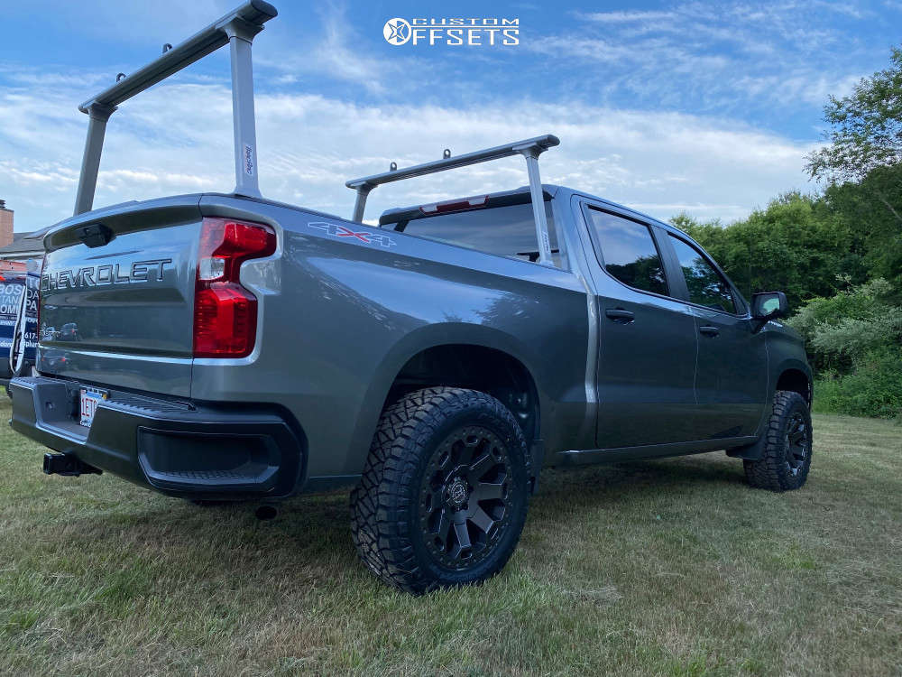 2019 Chevrolet Silverado 1500 with 20x9 -12 Black Rhino Warlord and 275 ...
