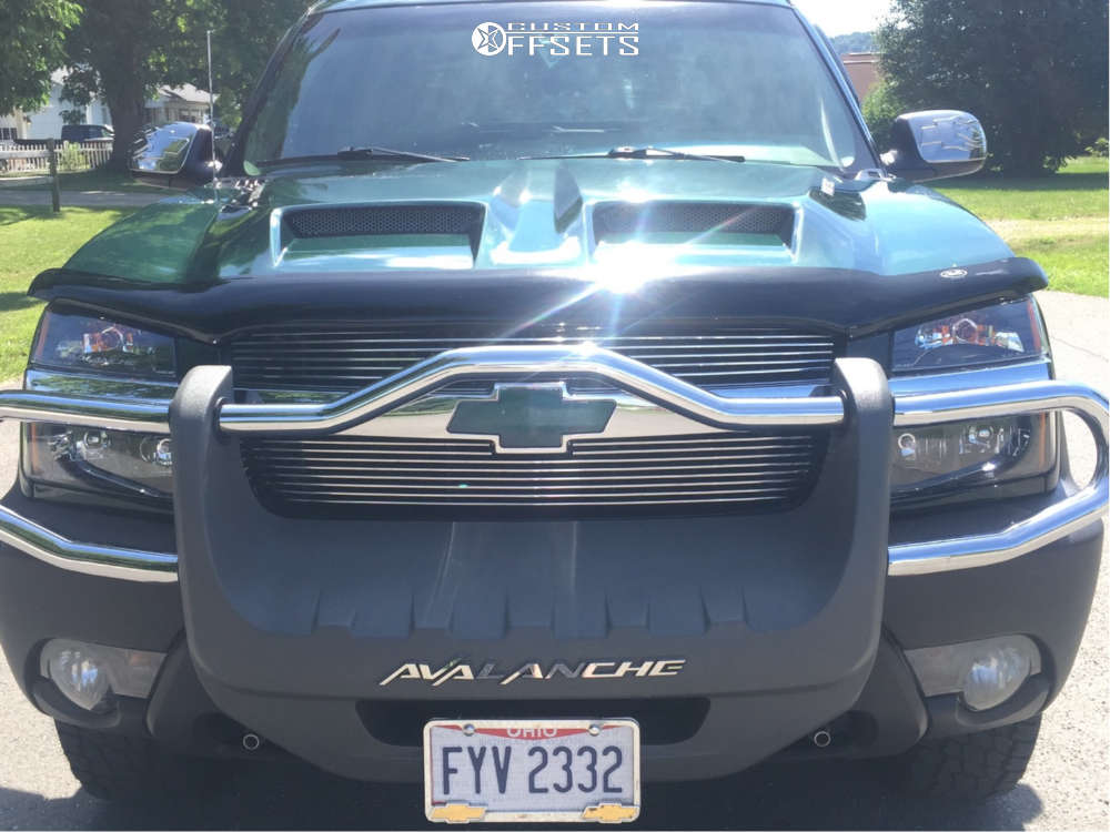 2003 Chevrolet Avalanche 1500 with 17x9 -12 Anthem Off-Road Enforcer ...