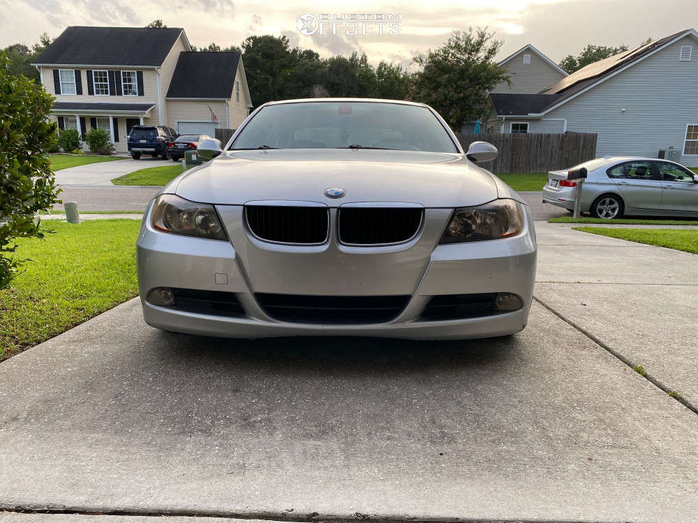 2006 BMW 325i with 17x9 25 Kansei Knp and 225/35R17 Federal SS595 and ...