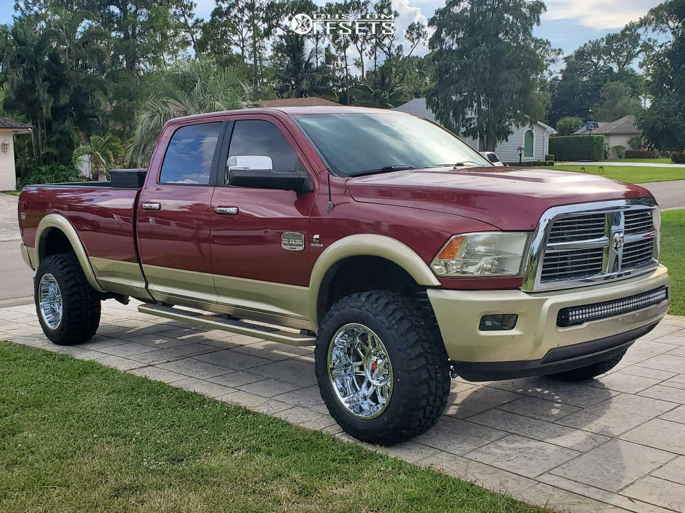 2012 Dodge Ram 3500 with 20x12 -44 Work Conquest and 35/12.5R20 Federal ...