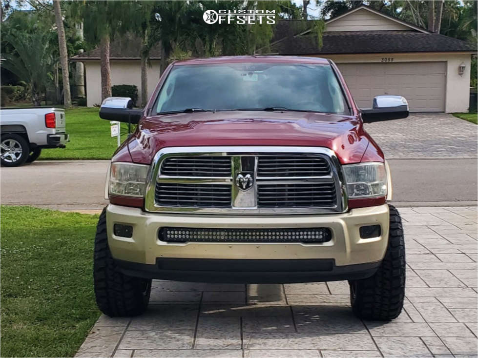 2012 Dodge Ram 3500 with 20x12 -44 Work Conquest and 35/12.5R20 Federal ...