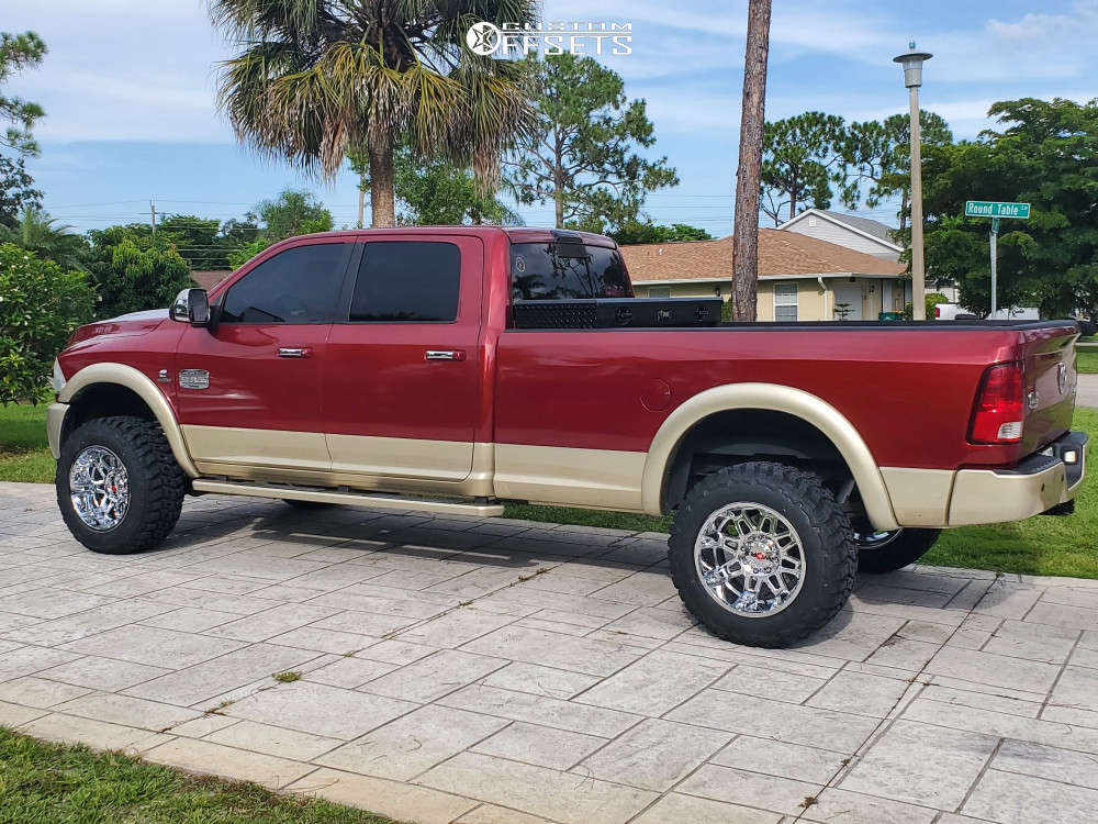 2012 Dodge Ram 3500 with 20x12 -44 Work Conquest and 35/12.5R20 Federal ...