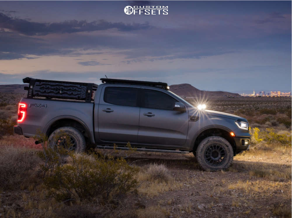 2019 Ford Ranger with 18x8.5 0 Black Rhino Sandstorm and 275/65R18 ...