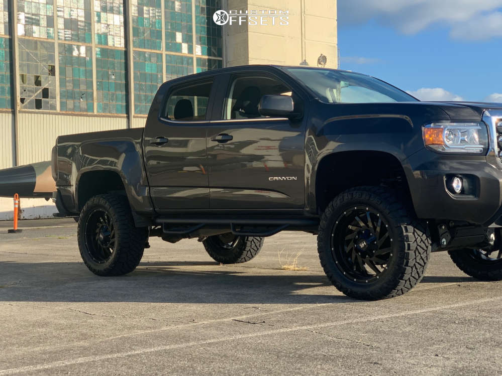 2019 GMC Canyon with 20x9 0 Hardrock Crusher and 33/12.5R20 Nitto Ridge ...