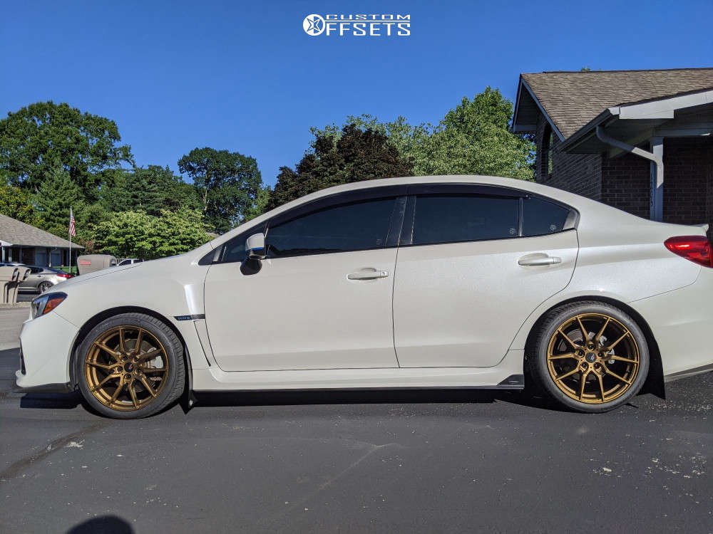 2015 Subaru WRX with 18x8.5 35 Option Lab R716 and 255/35R18 ...