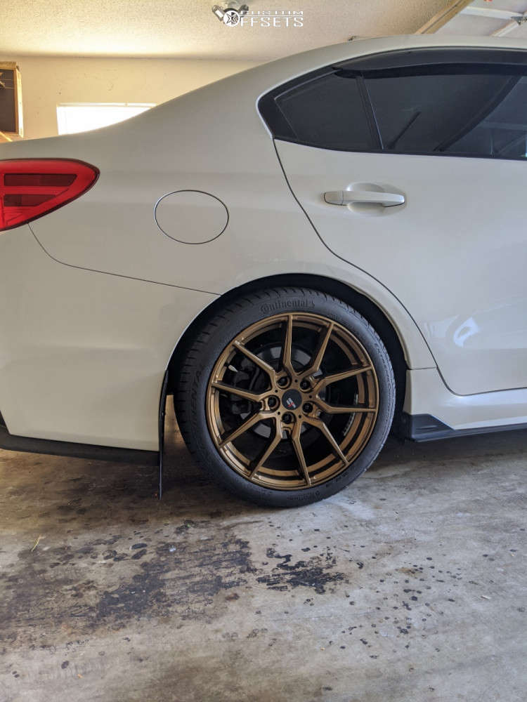 2015 Subaru WRX with 18x8.5 35 Option Lab R716 and 255/35R18 ...