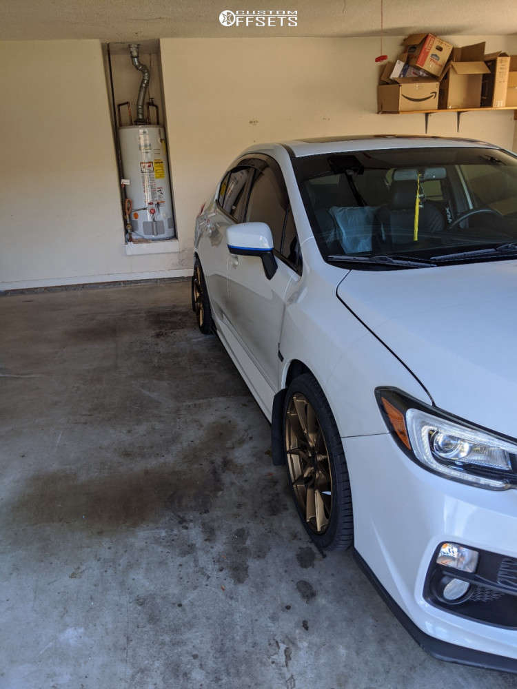 2015 Subaru WRX with 18x8.5 35 Option Lab R716 and 255/35R18 ...