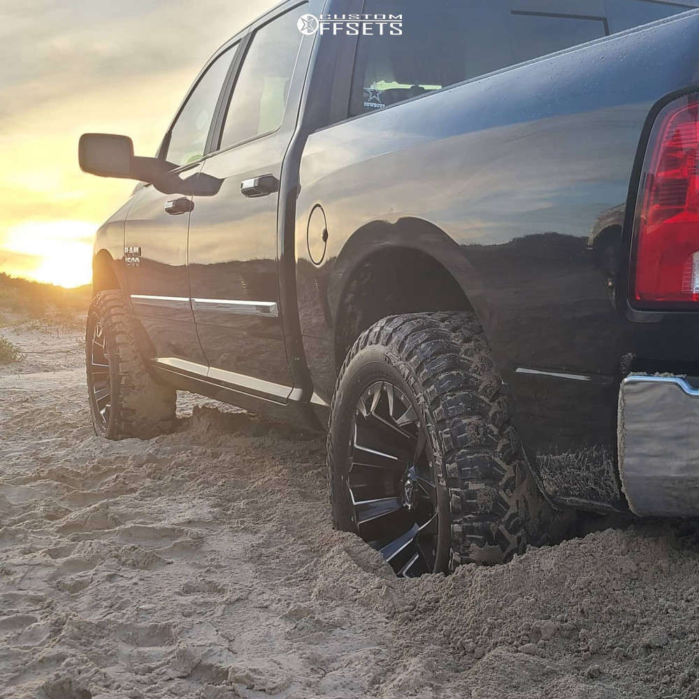 2017 Ram 1500 with 20x10 -18 Fuel Assault and 35/12.5R20 Falken ...