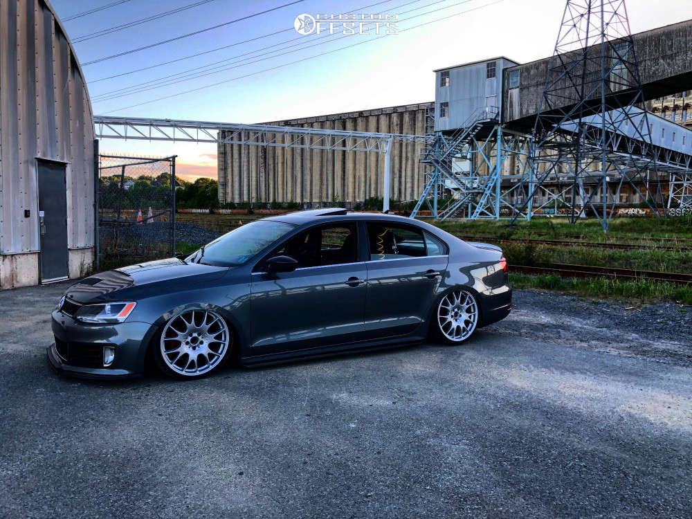 2012 Volkswagen Jetta with 19x8.5 35 BBS Ch and 215/35R19 Sailun ...
