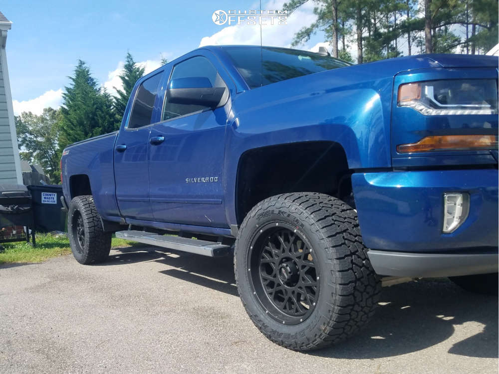 2016 Chevrolet Silverado 1500 with 20x9 10 Vision Rocker and 305/55R20 ...