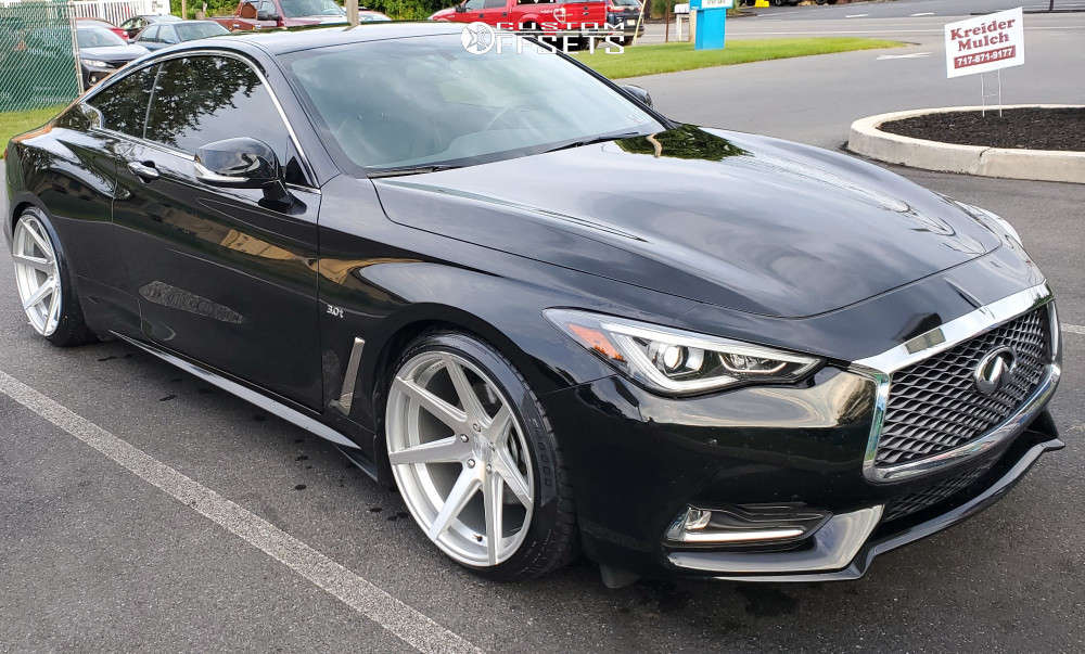 2018 INFINITI Q60 with 20x11 28 Rohana Rc7 and 255/35R20 Ohtsu Fp8000 ...