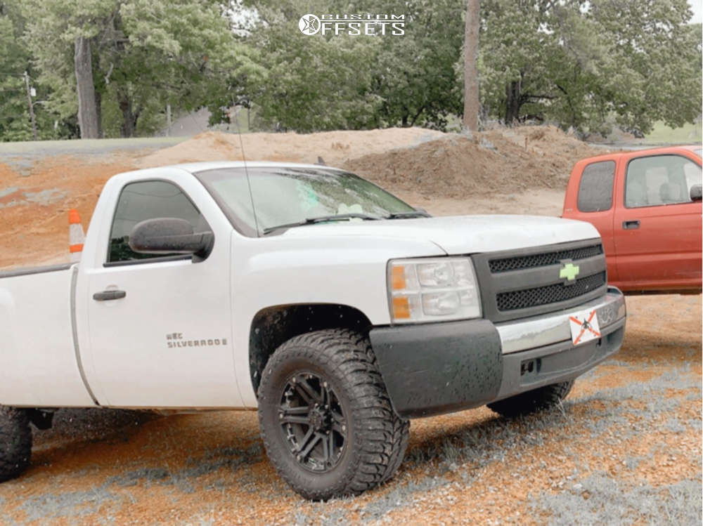 2011 Chevrolet Silverado 1500 with 18x12 -44 Tuff T05 and 33/12.5R18 ...