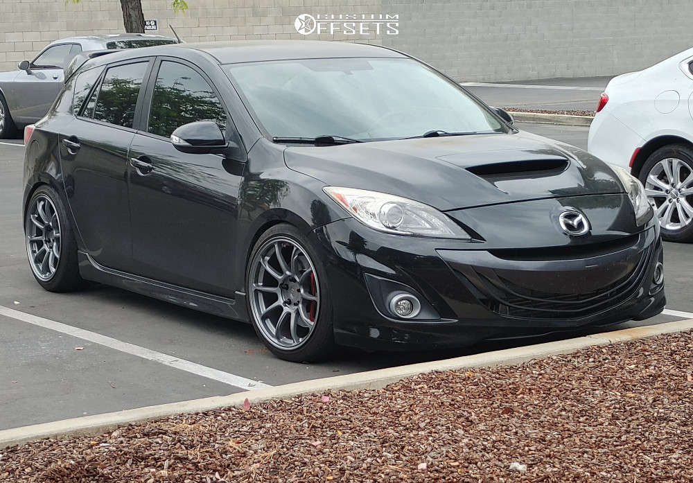2011 Mazda MazdaSpeed3 with 18x9 30 Aodhan Ah06 and 225/40R18 Firestone ...