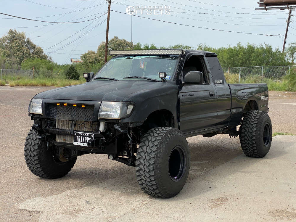 1999 Toyota Tacoma with 15x14 -83 Bart Wheels Super Trucker and 33/12 ...