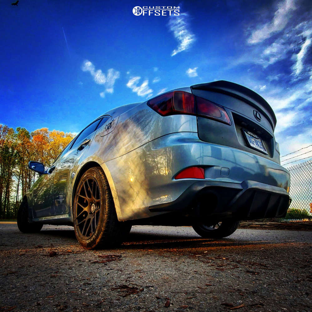 2009 Lexus IS250 with 18x8.5 35 Curva C7 and 225/35R18 Nitto Neo Gen ...