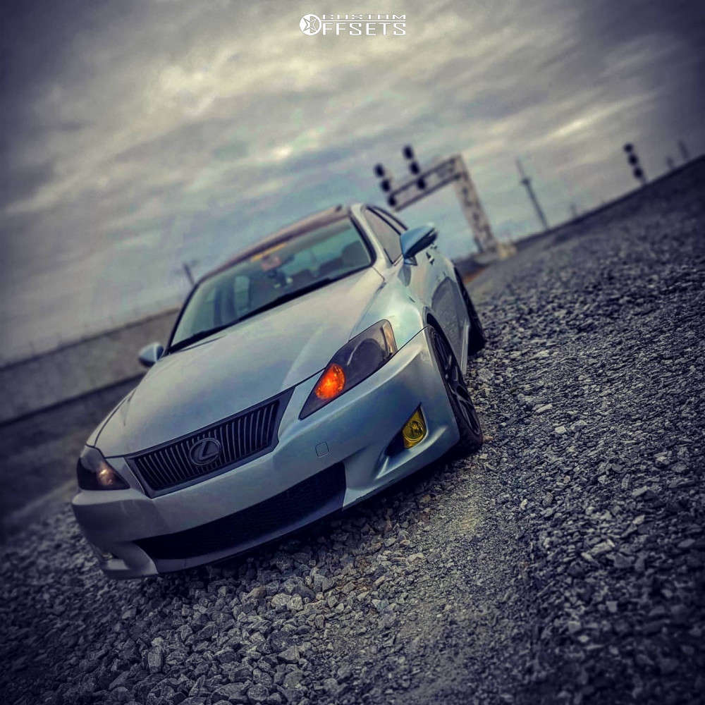 2009 Lexus IS250 with 18x8.5 35 Curva C7 and 225/35R18 Nitto Neo Gen ...
