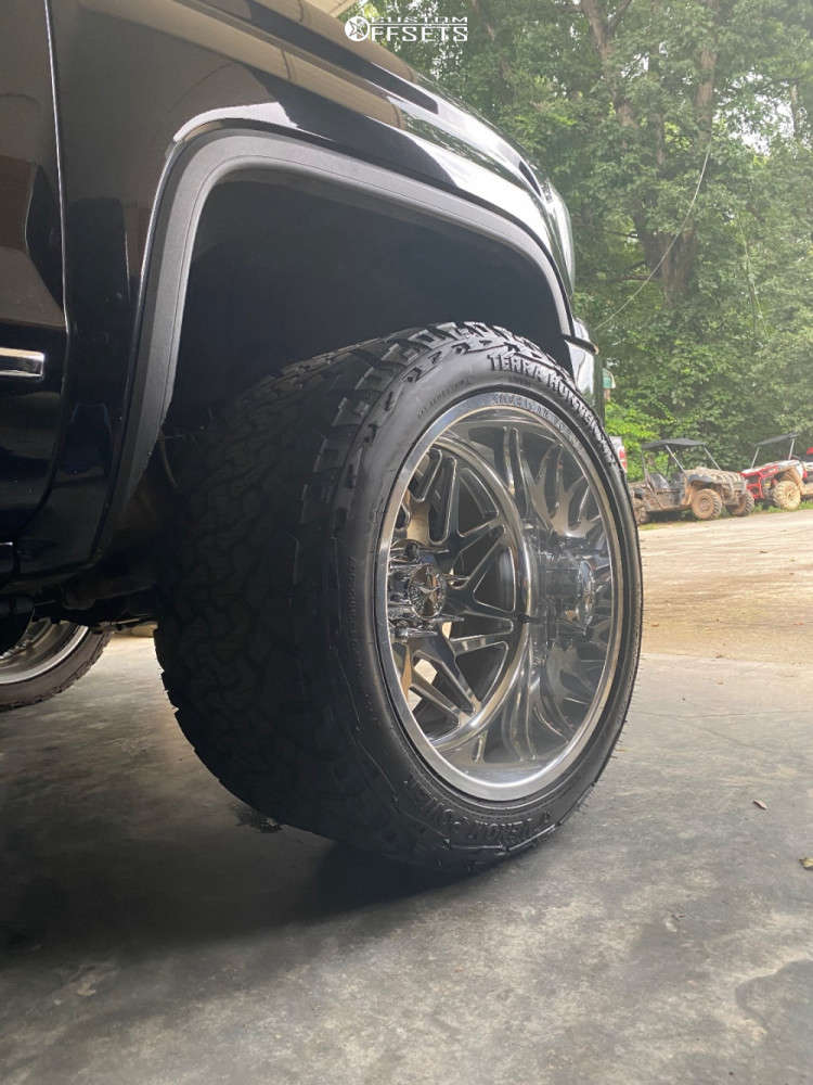 2017 GMC Sierra 1500 with 22x14 -76 American Force Genesis Cc and 33/14.5R22 Venom Power Terra ...