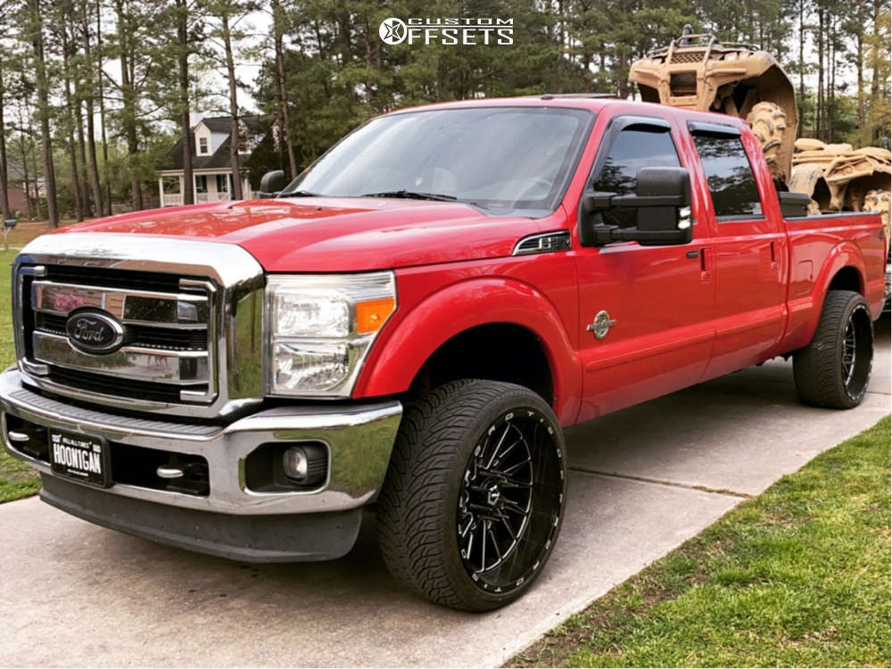 2012 Ford F-250 Super Duty with 24x12 -44 TIS 547BM and 305/35R24 ...