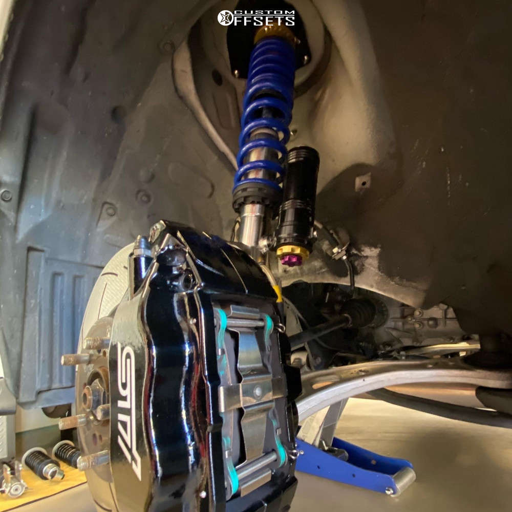 2016 Subaru WRX with 18x9.5 38 Gram Lights 57DR and 265/35R18 Firestone ...