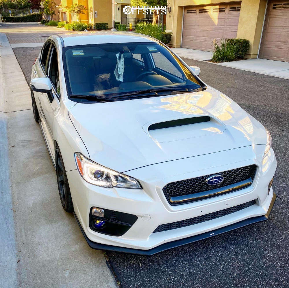 2016 Subaru WRX with 18x9.5 38 Gram Lights 57DR and 265/35R18 Firestone ...