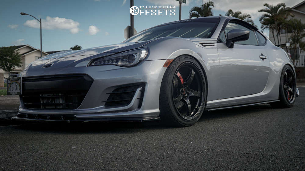 2017 Subaru BRZ with 18x9.5 38 Gram Lights 57CR and 235/40R18 Nitto ...