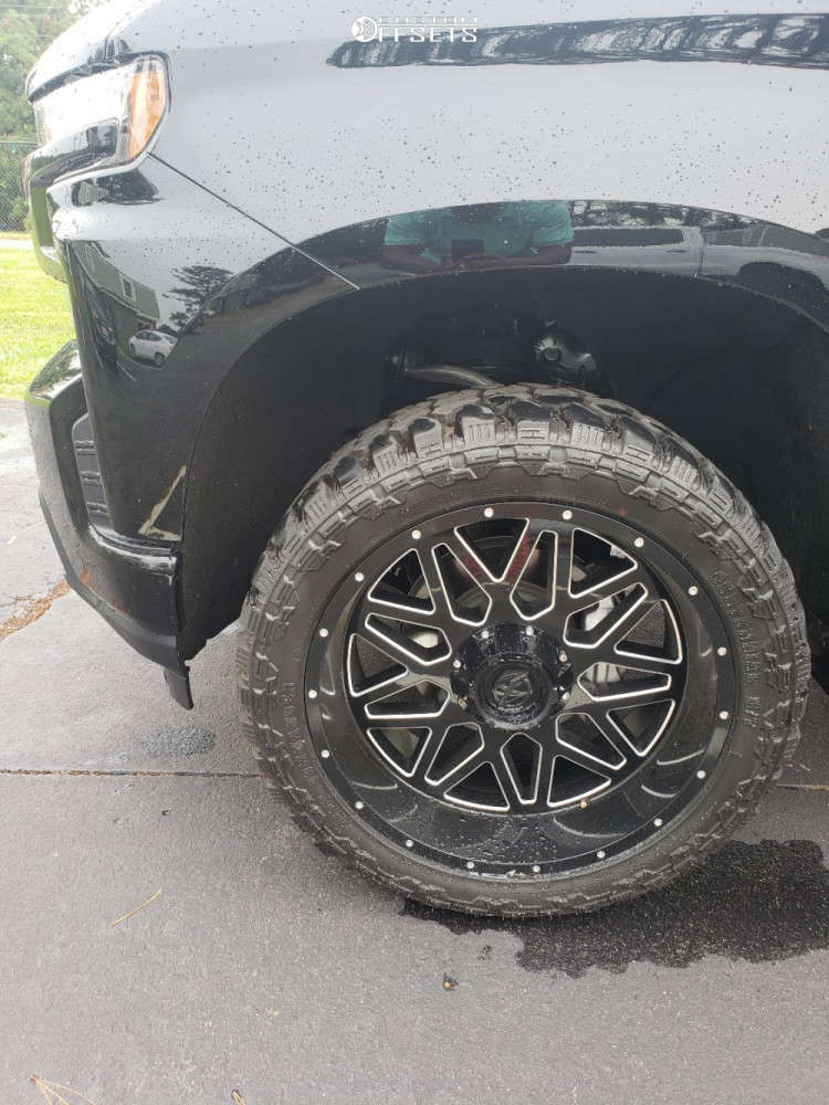 2020 Chevrolet Silverado 1500 with 22x10 -24 XF Offroad Xf-211 and 33/ ...
