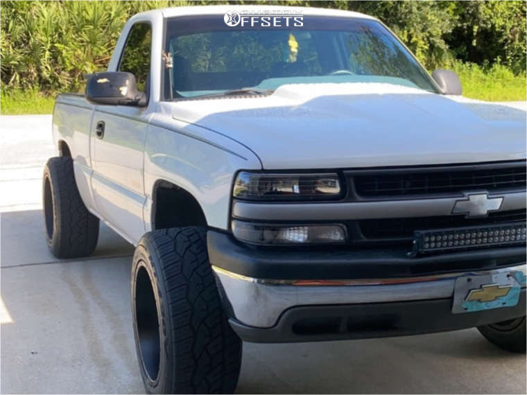 2000 Chevrolet Silverado 1500 with 20x12 -57 Vision Spyder and 315 ...
