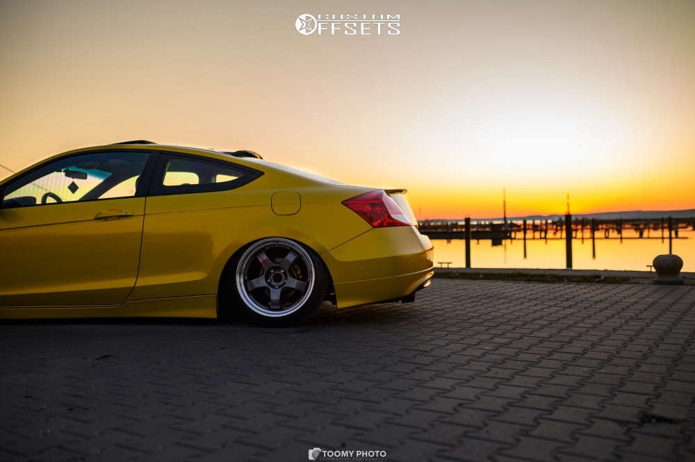 2008 Honda Accord with 19x9.5 25 Work Meister S12p and 225/40R19 ...