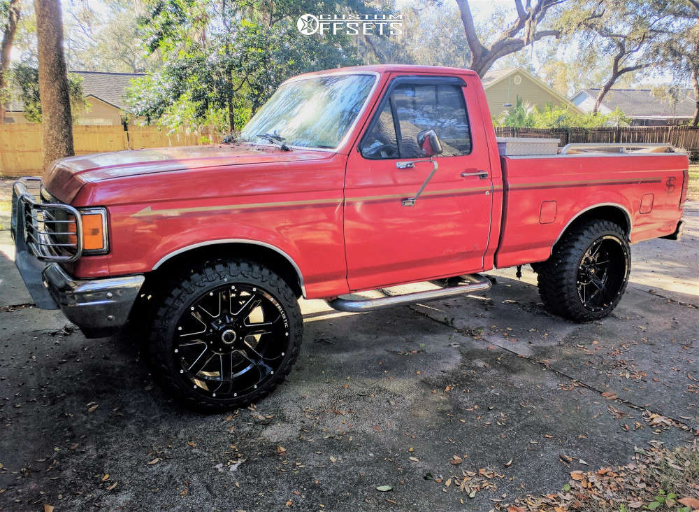 1988 Ford F-150 with 22x12 -44 Ballistic Rage and 33/12.5R22 Atturo ...