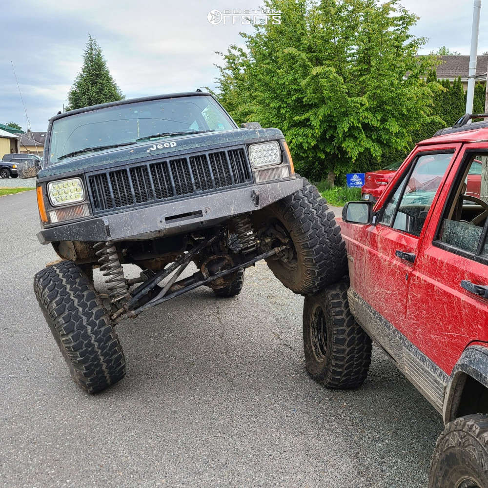 1994 Jeep Cherokee with 15x8 -29 Vision Soft 8 and 35/12.5R15 Mickey ...
