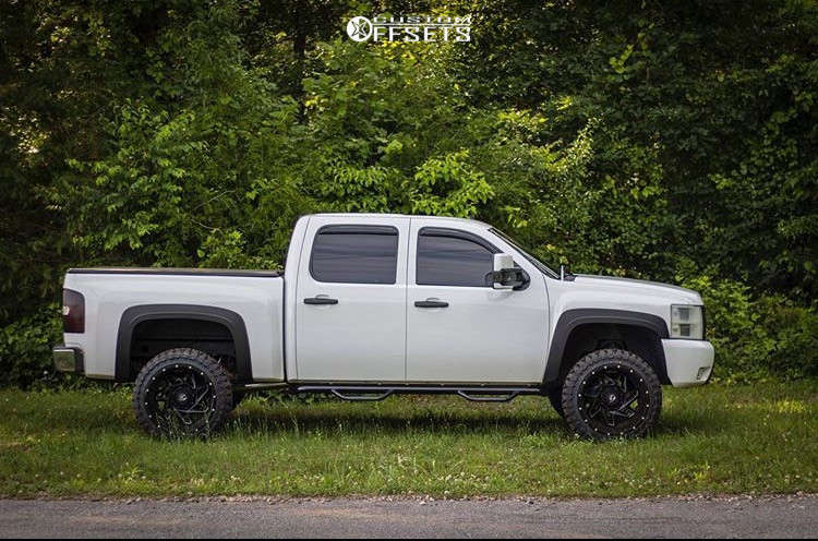 2007 Chevrolet Silverado 1500 with 22x14 -76 Dropstars 652bm and 355 ...