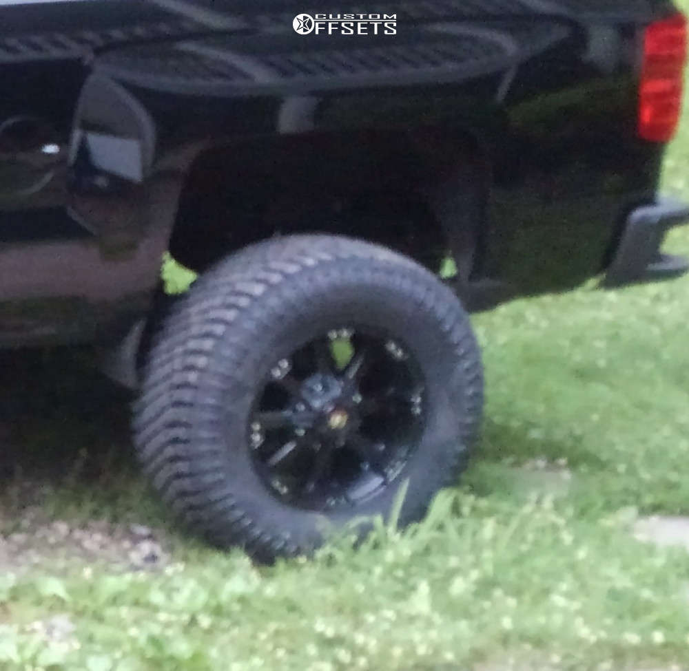 2019 Chevrolet Silverado 1500 with 18x9 -12 Ballistic Morax and 35/12.5R18 Atturo Trail Blade Xt ...