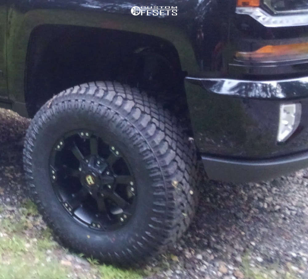 2019 Chevrolet Silverado 1500 with 18x9 -12 Ballistic Morax and 35/12.5R18 Atturo Trail Blade Xt ...