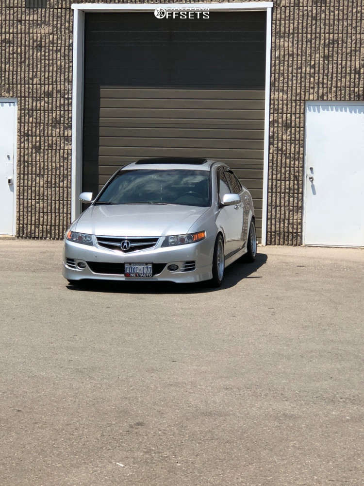 2006 Acura TSX with 17x9 45 Enkei RPF1 and 255/40R17 Firestone Firehawk ...