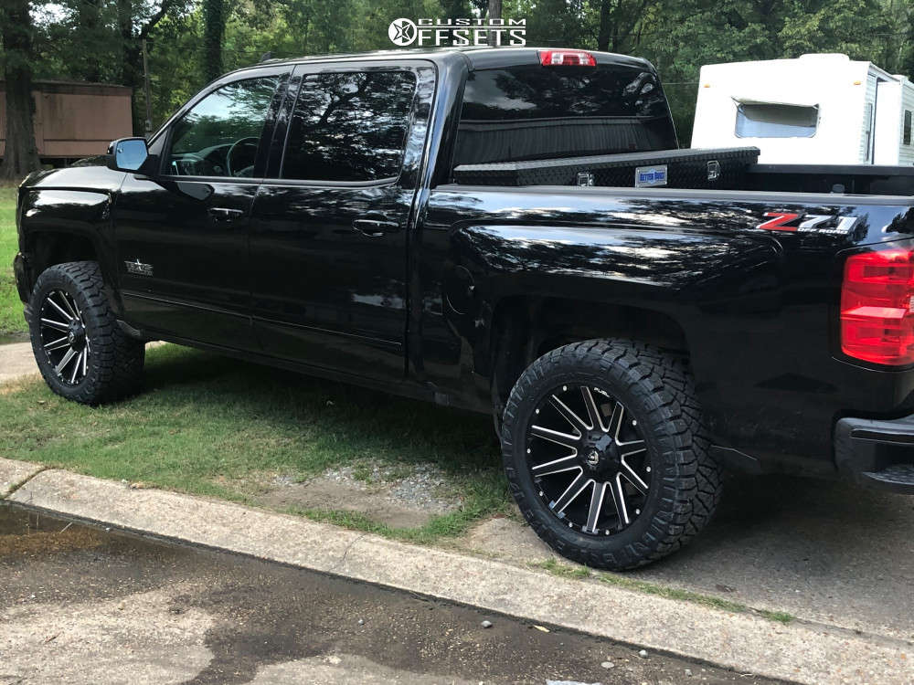 2018 Chevrolet Silverado 1500 with 20x9 1 Fuel Contra and 285/55R20 ...