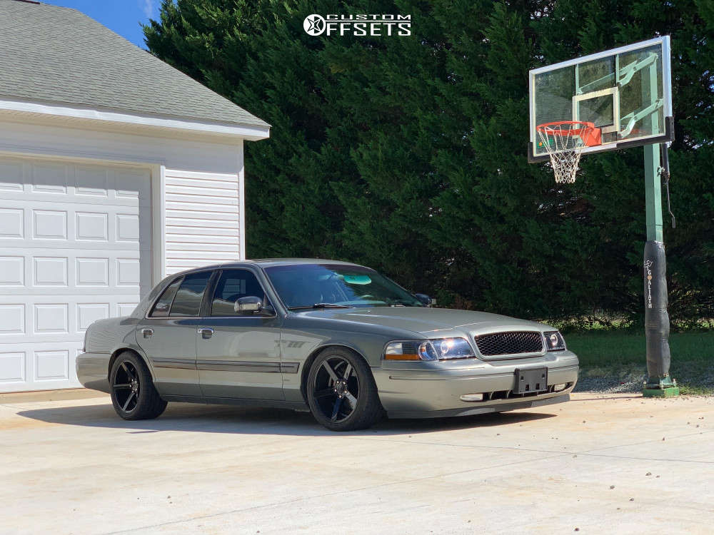 1998 Ford Crown Victoria with 18x9 24 SVE Nvx and 245/40R18 Nitto ...