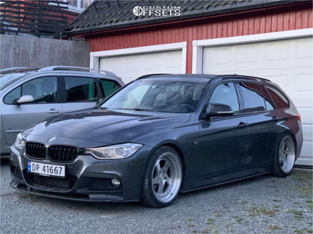 2014 BMW 320i XDrive with 18x9.5 35 ESR Sr02 and 255/35R18 Minerva F205 ...