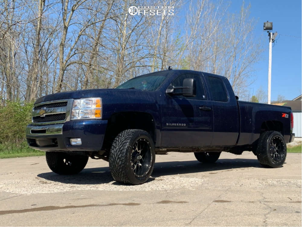 2011 Chevrolet Silverado 1500 with 20x12 -44 Dropstars 645mb and 305 ...