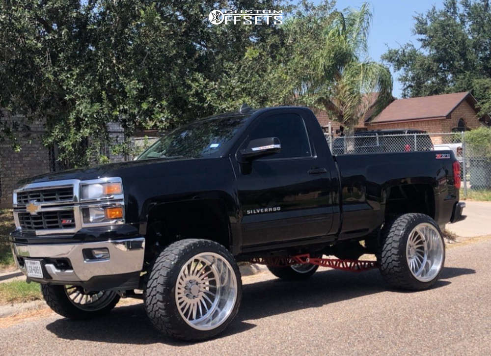 2015 Chevrolet Silverado 1500 with 24x14 -76 Stealth Forged Ruger and ...