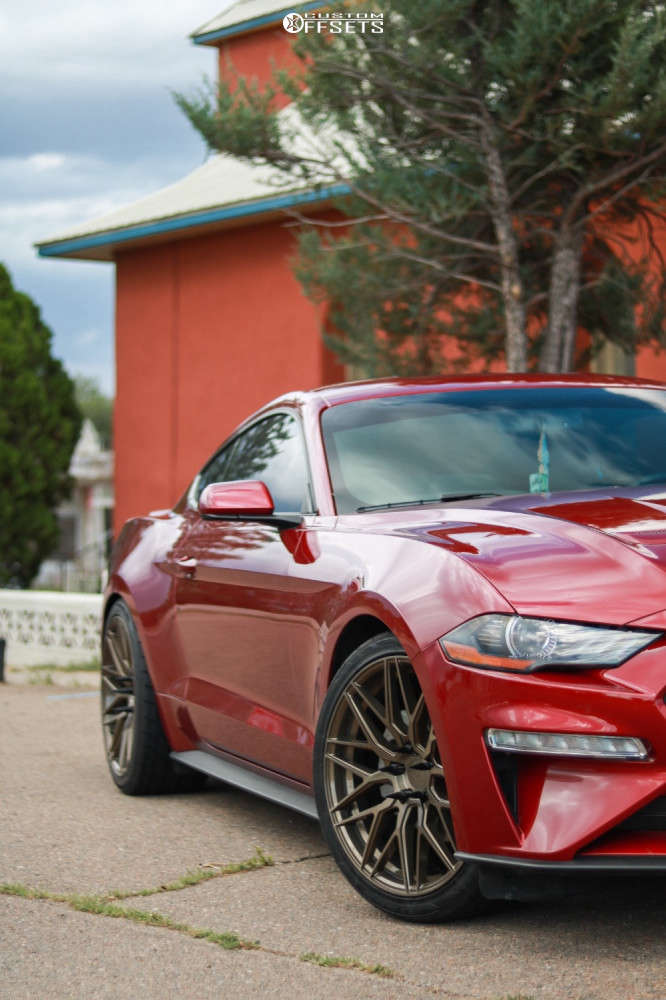 2019 Ford Mustang with 20x9 35 F1R F103 and 255/35R20 Nitto Nt555 G2 ...