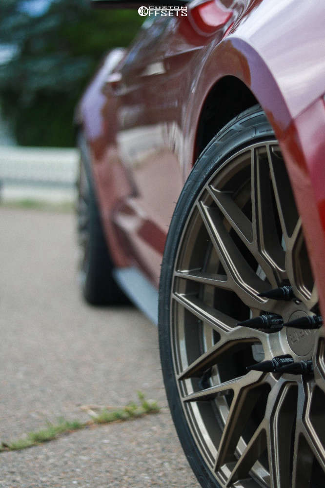 2019 Ford Mustang with 20x9 35 F1R F103 and 255/35R20 Nitto Nt555 G2 ...