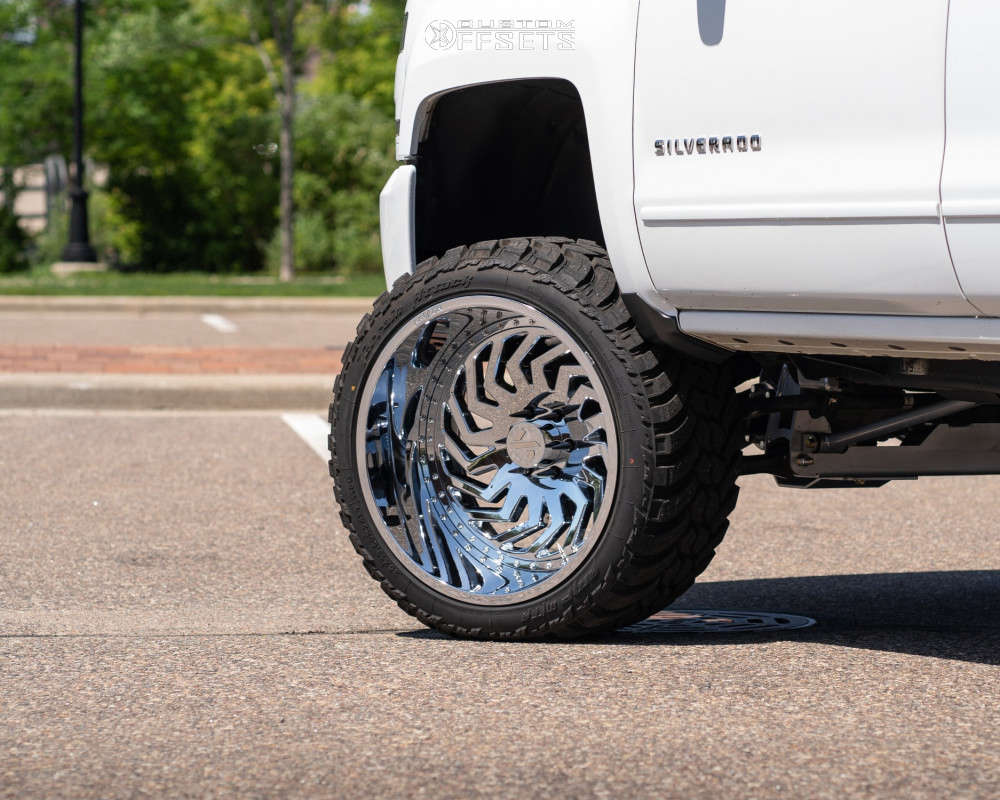 2017 Chevrolet Silverado 1500 with 24x14 -81 ARKON OFF-ROAD Crown ...