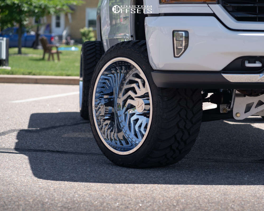2017 Chevrolet Silverado 1500 with 24x14 -81 ARKON OFF-ROAD Crown ...