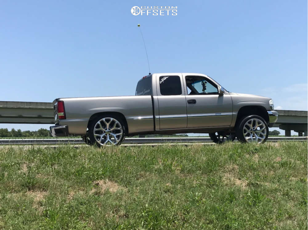 2002 GMC Sierra 1500 with 24x10 0 OE Performance 176 and 295/35R24 ...
