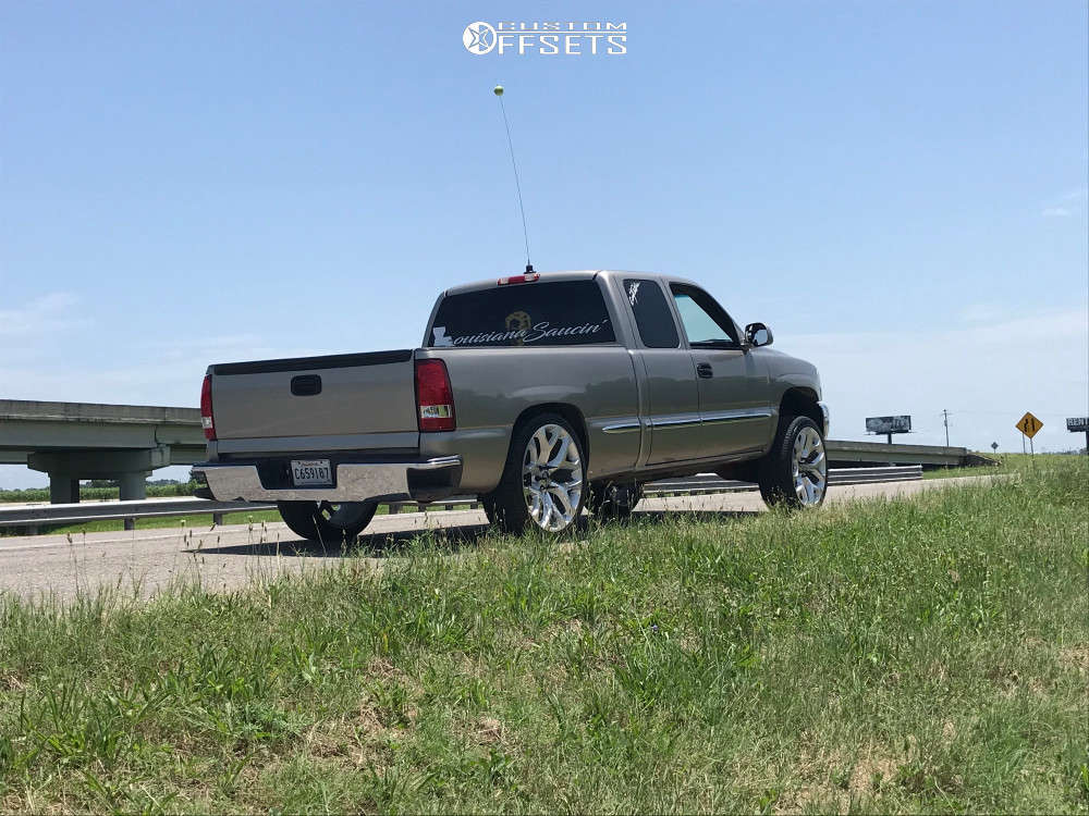 2002 GMC Sierra 1500 with 24x10 0 OE Performance 176 and 295/35R24 ...
