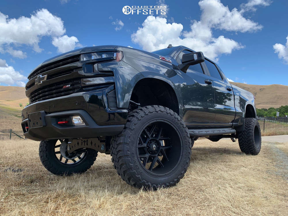2020 Chevrolet Silverado 1500 with 22x12 -51 Vision Sliver and 37/13 ...