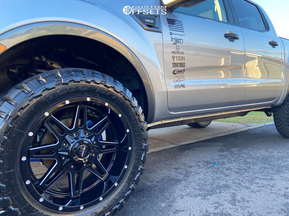 2020 Ford Ranger with 20x9.5 -6 Pro Comp Series 42 and 33/12.5R20 Toyo ...