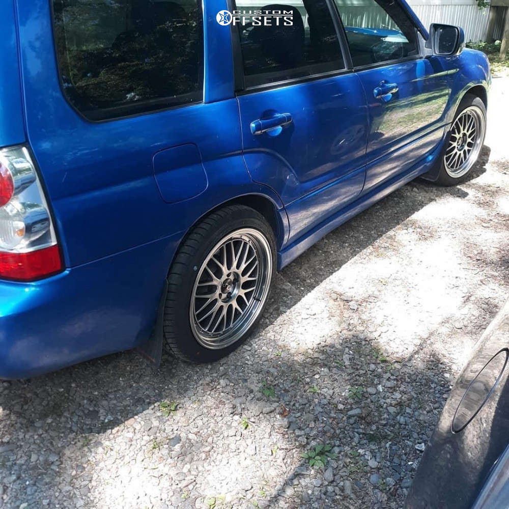 2007 Subaru Forester with 18x8 34 JNC JNC005 and 215/45R18 Achilles Atr ...
