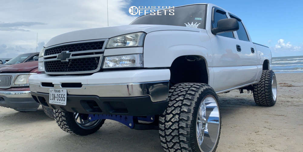 2006 Chevrolet Silverado 1500 with 22x14 -76 Hostile Jigsaw and 33/14 ...